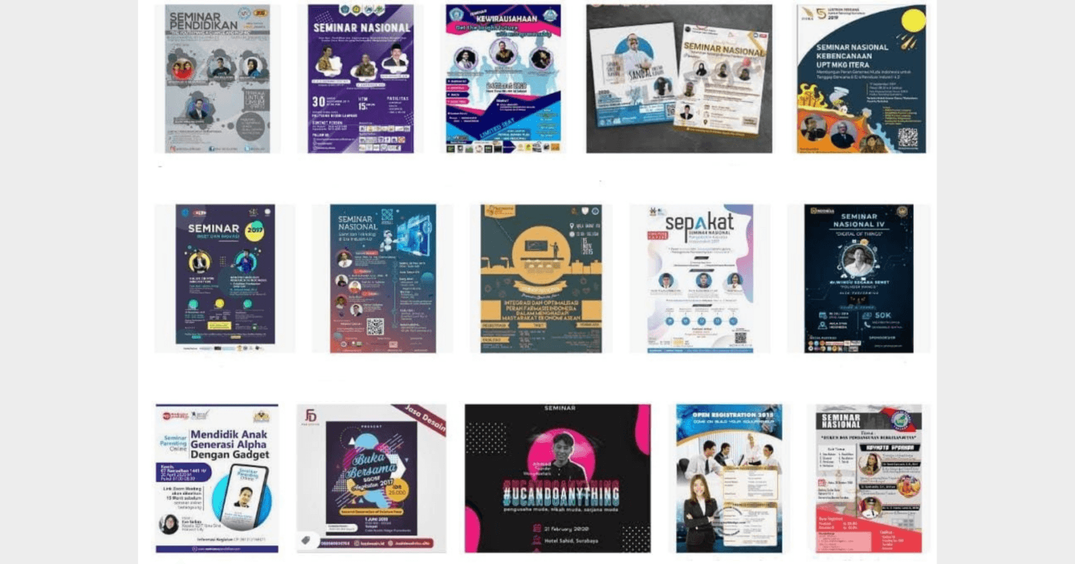 Berbagai Contoh Poster Kegiatan yang Simpel dan Cara Membuatnya ...