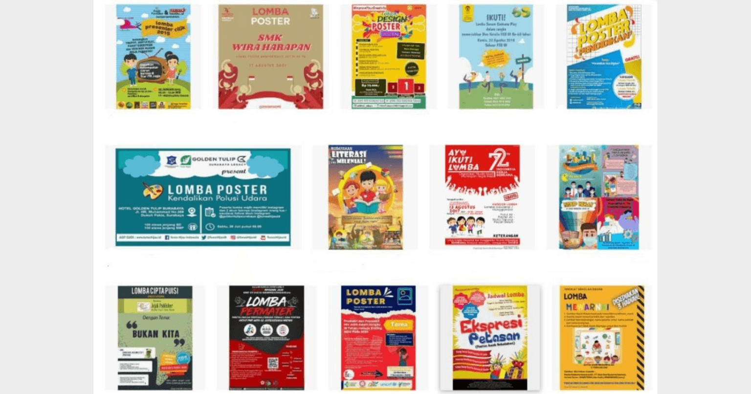 Berbagai Contoh Poster Kegiatan yang Simpel dan Cara Membuatnya ...