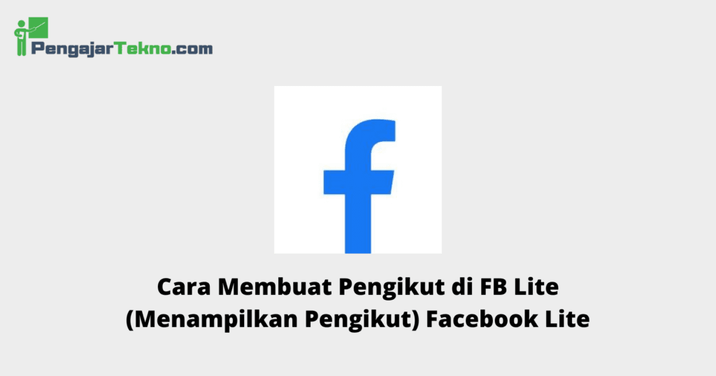 Cara Membuat Pengikut di FB Lite (Menampilkan Pengikut) Facebook Lite ...